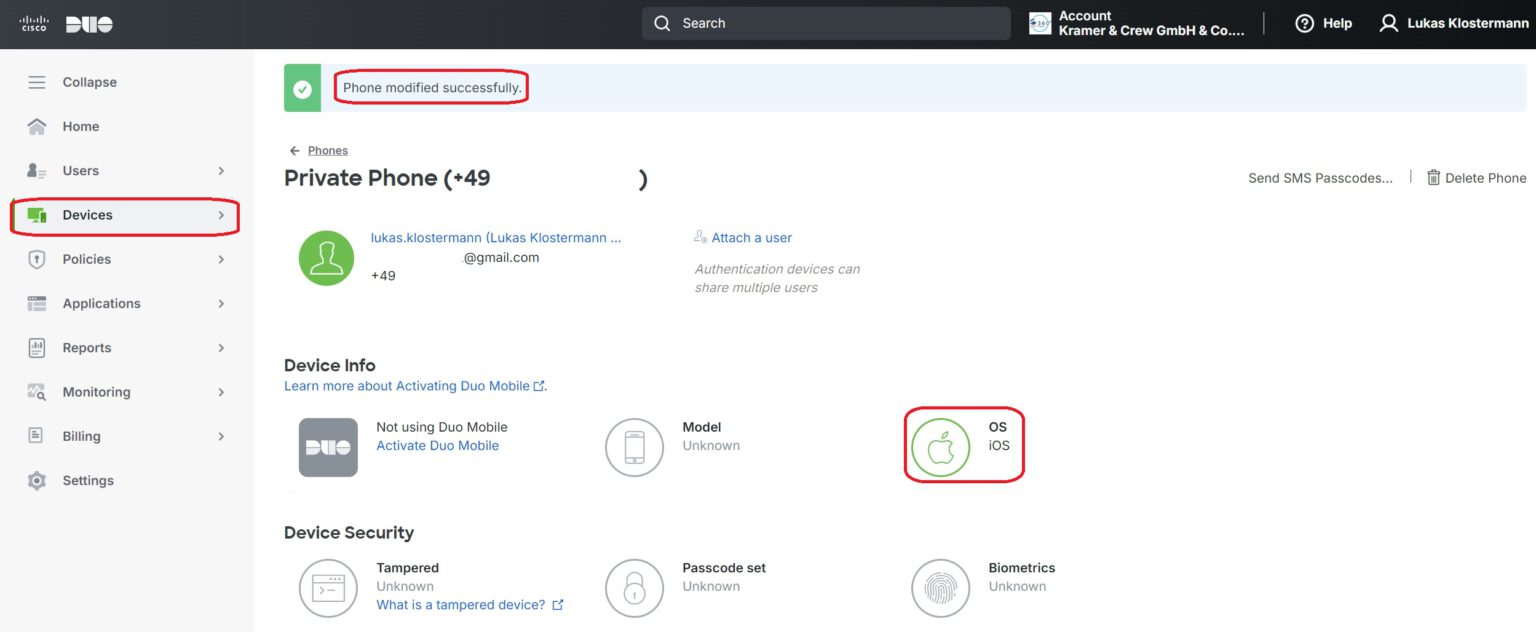 19 – Cisco Duo MFA in combination with Veeam – Disaster and Recovery